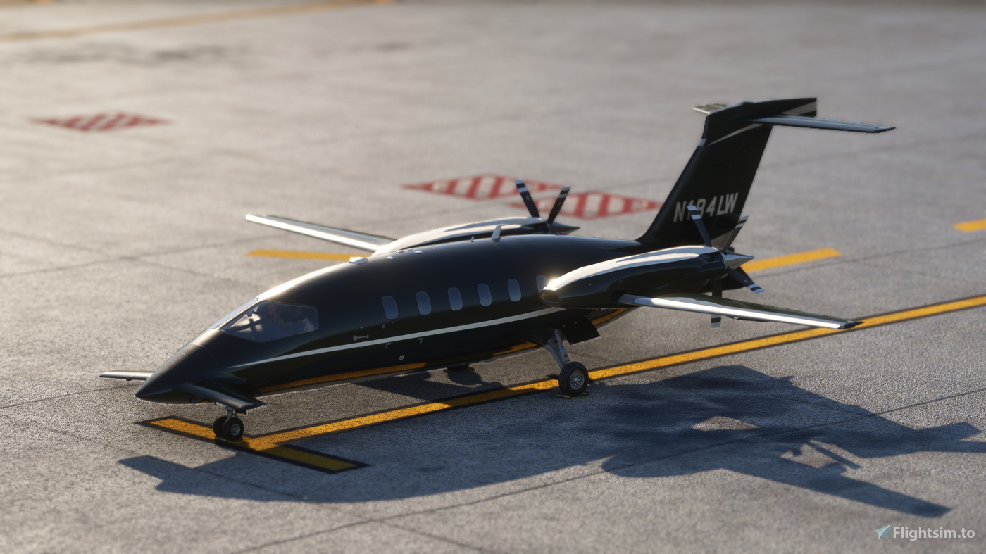 FlightFX P180 Avanti II - N184LW for Microsoft Flight Simulator | MSFS