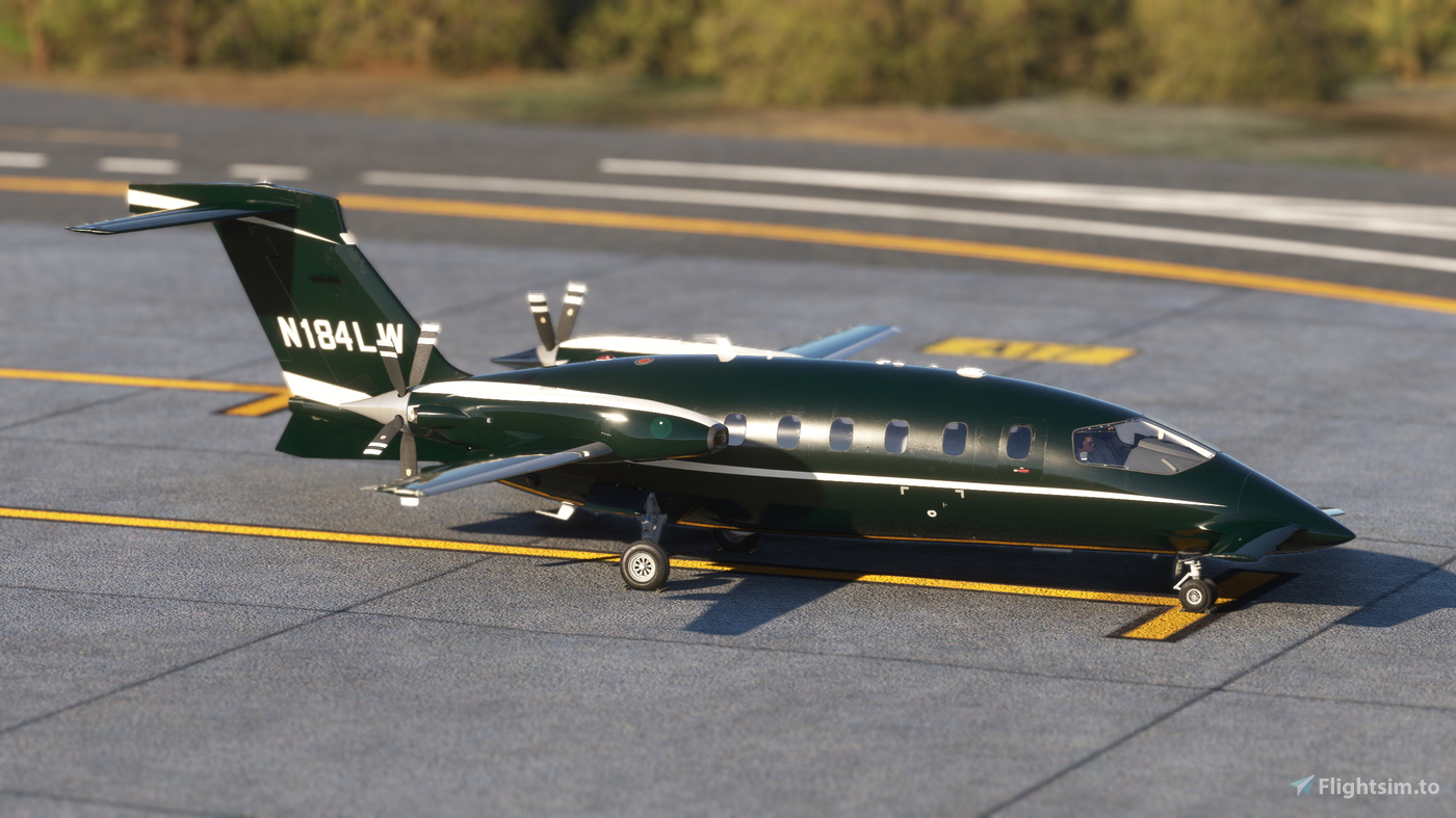 FlightFX P180 Avanti II - N184LW for Microsoft Flight Simulator | MSFS