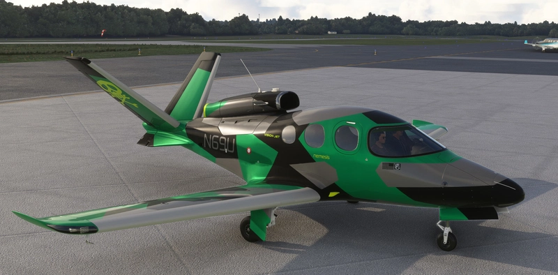FlightFX Vision Jet *NEW* N69U Nemesis for Microsoft Flight Simulator ...