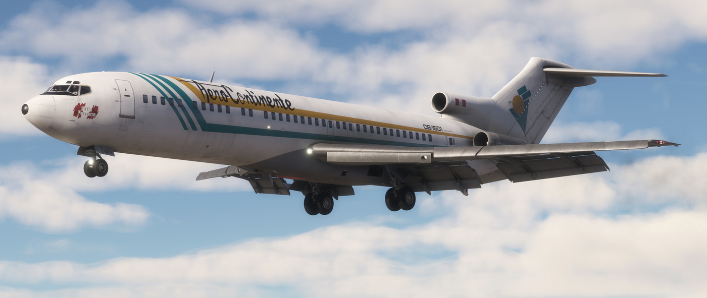FlightSim Studio - B 727-223(Adv) Aero Continente OB-1601 a oldalon ...