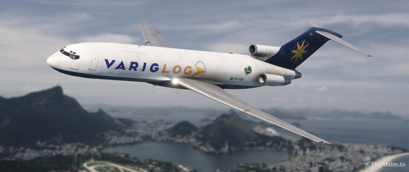 FlightSim Studio - B727 Freighter Varig Log PP-VQU for Microsoft Flight ...