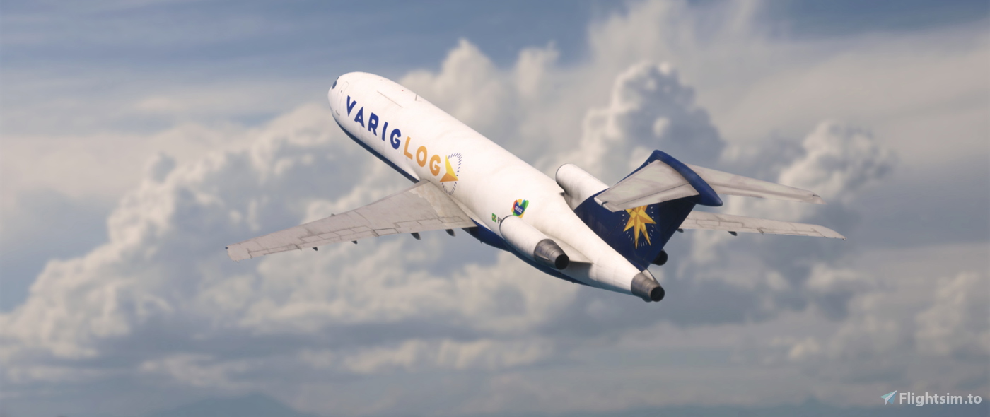FlightSim Studio - B727 Freighter Varig Log PP-VQU for Microsoft Flight ...