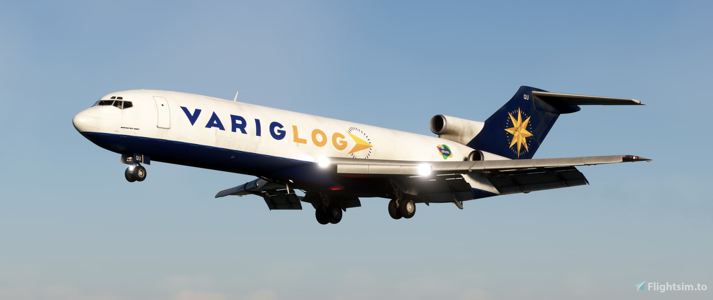 FlightSim Studio - B727 Freighter Varig Log PP-VQU for Microsoft Flight ...
