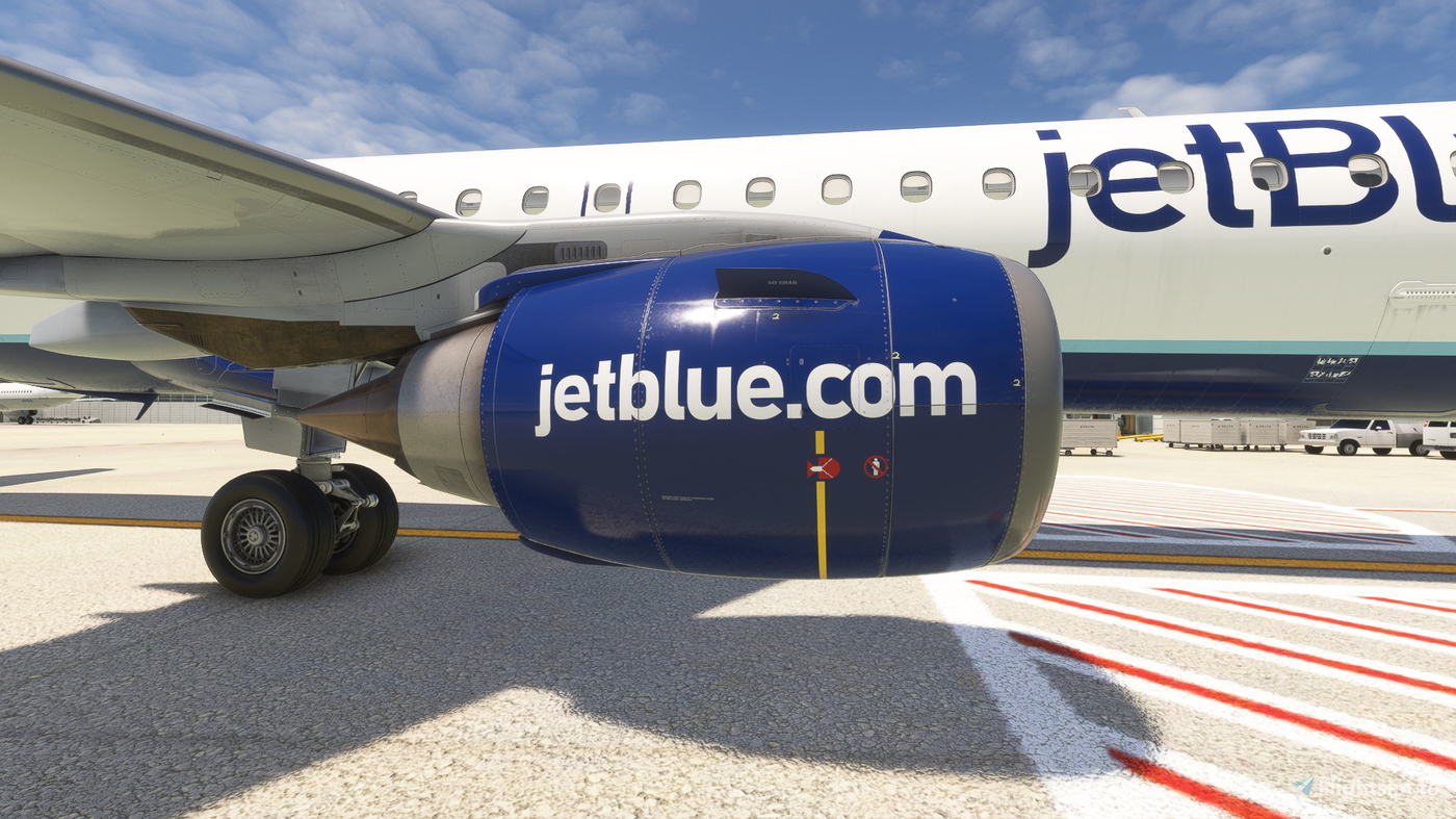 FlightSim Studio - E-Jets 190 - JetBlue - N334JB "#Follow @JetBlue" for ...