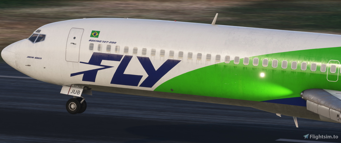 FlightSim Studio -727-227 Fly Linhas Aéreas PP-JUB for Microsoft Flight ...