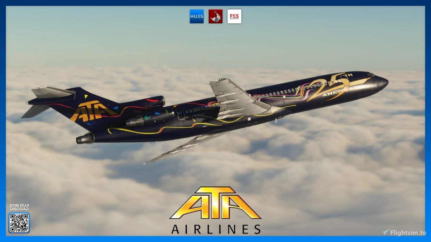 FlightSim Studio 727-200 Pax. American Trans Air 25th Anniversary ...