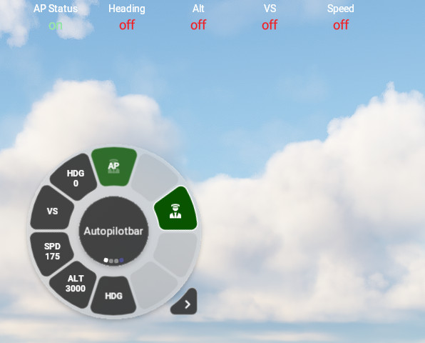 Flow Pro Widget: Autopilotbar for Microsoft Flight Simulator | MSFS