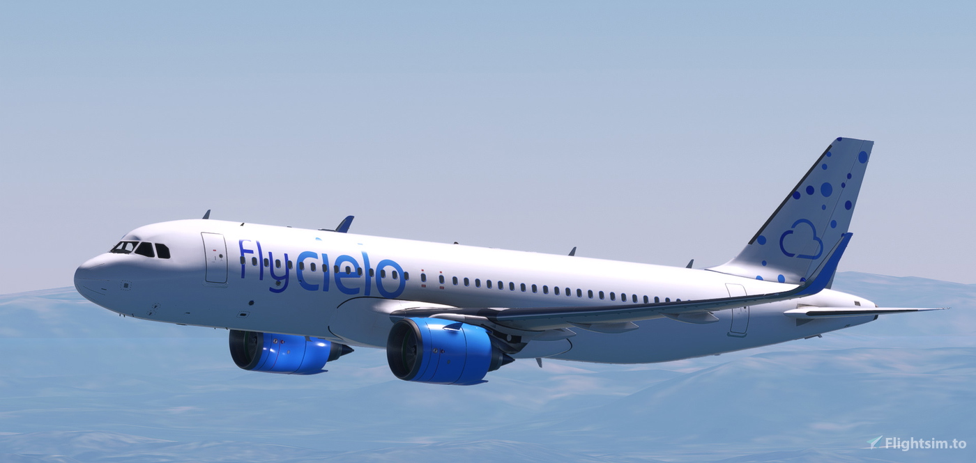 Fly Cielo | FlyByWire A32NX | No Registration | Fictional for Microsoft Flight Simulator | MSFS