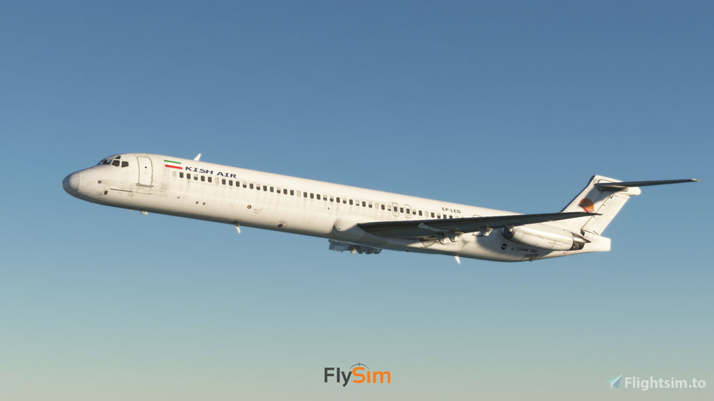 Fly the Maddog X MD-83 kishAirlines EP-LED for Microsoft Flight Simulator | MSFS