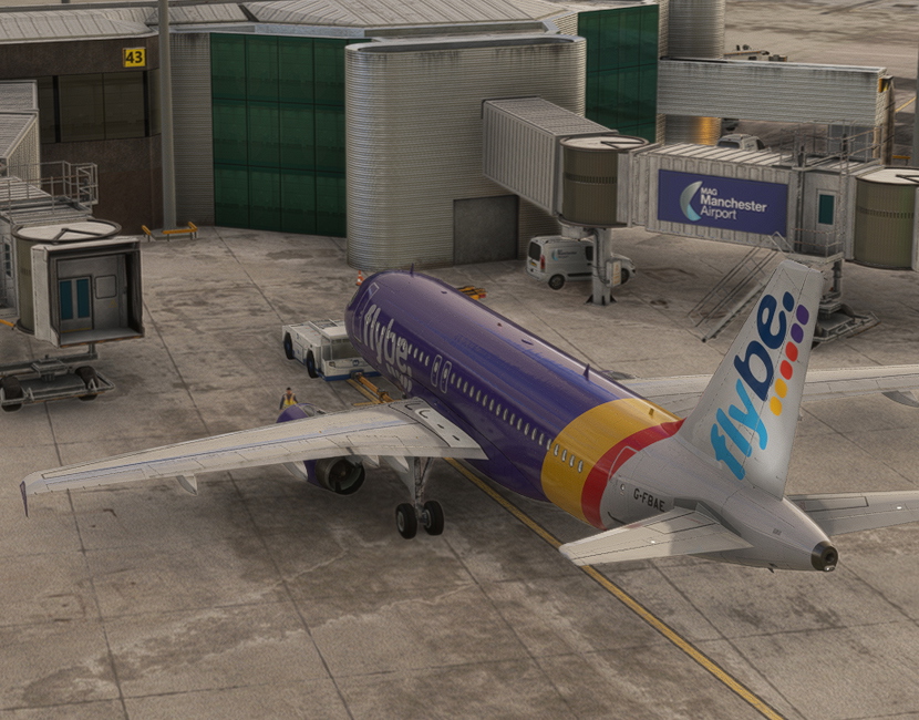 flybe Airbus A319-132 [Fictional] 2 Pack (FENIX) pour Microsoft Flight ...