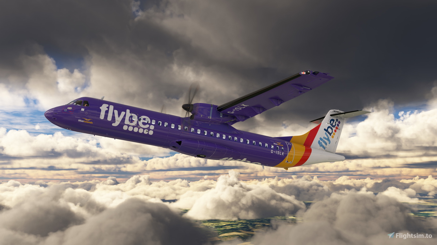 Asobo ATR 72-600 -Flybe (Operated by Blue Islands) G-ISLK - 4K for ...
