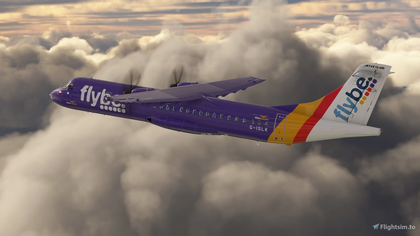 Asobo ATR 72-600 -Flybe (Operated by Blue Islands) G-ISLK - 4K for ...
