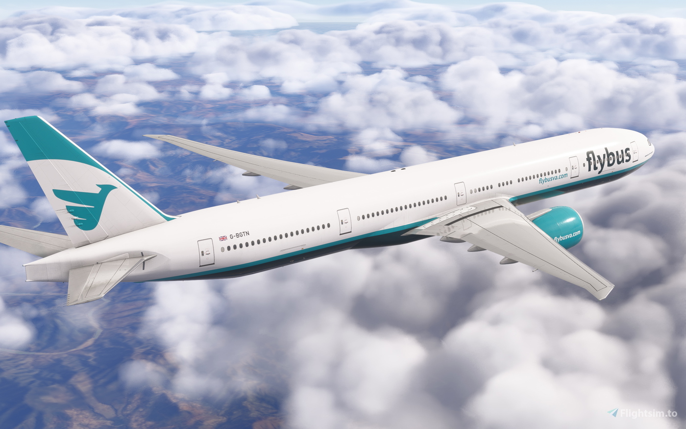Flybus Boeing 777-300ER G-BGTN PMDG Fictional para Microsoft Flight ...