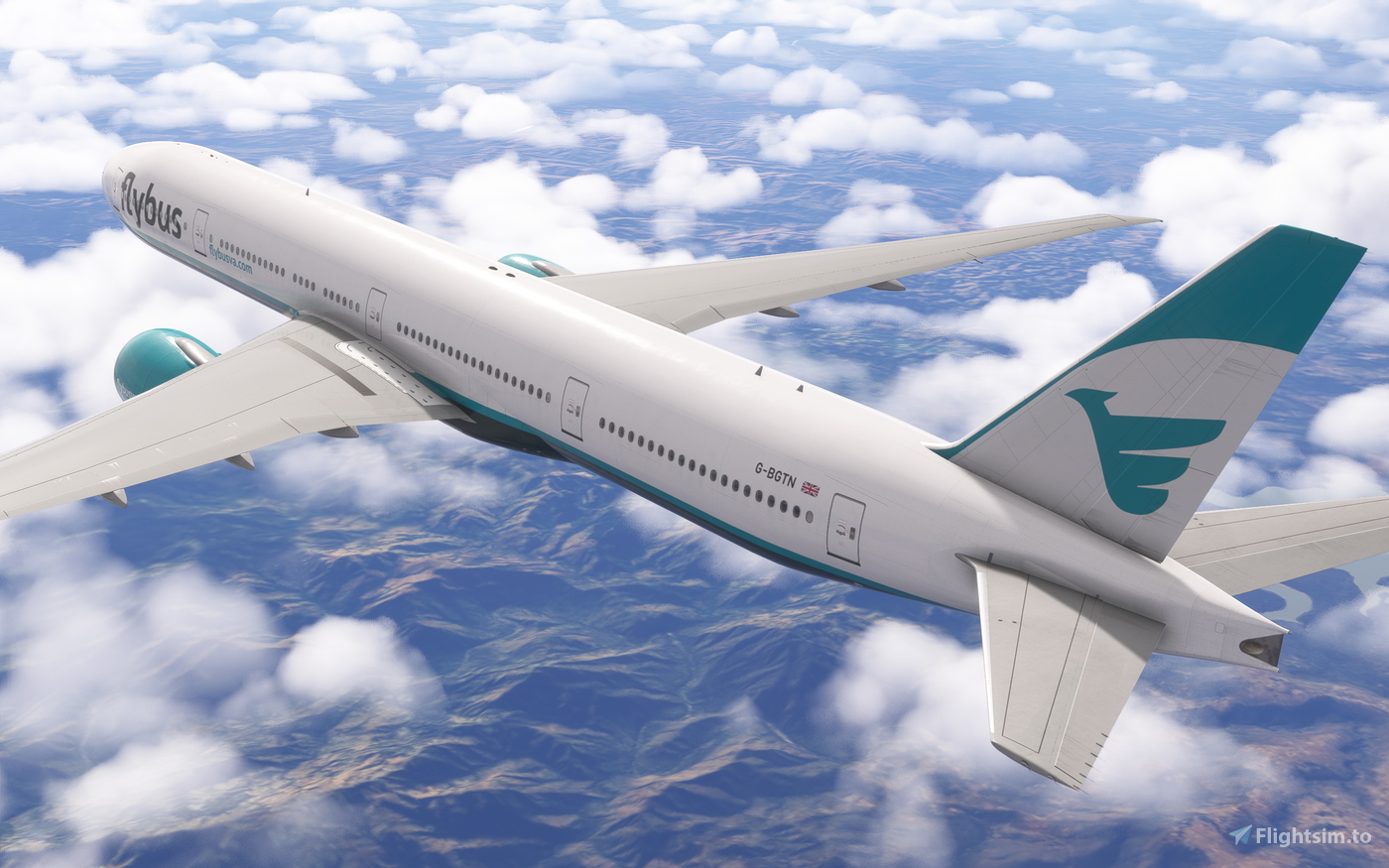 Flybus Boeing 777-300ER G-BGTN PMDG Fictional pro Microsoft Flight ...