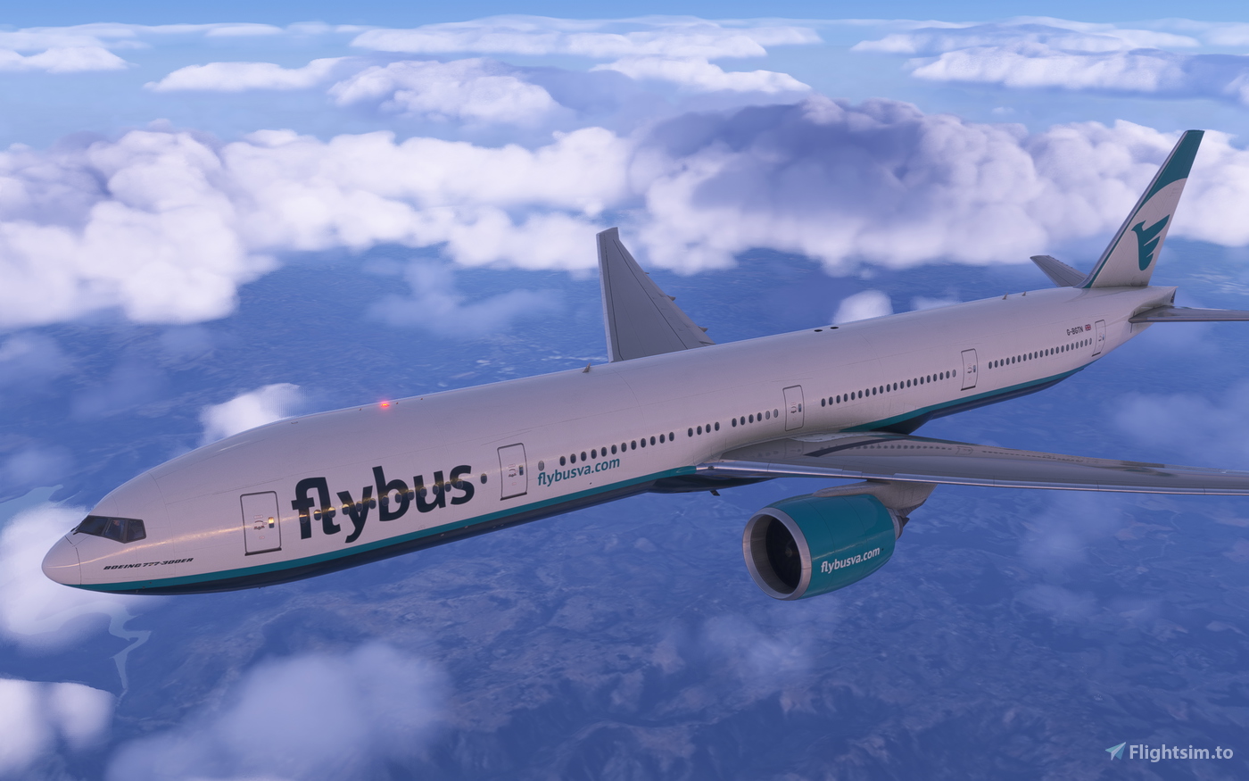 Flybus Boeing 777-300ER G-BGTN PMDG Fictional per Microsoft Flight ...