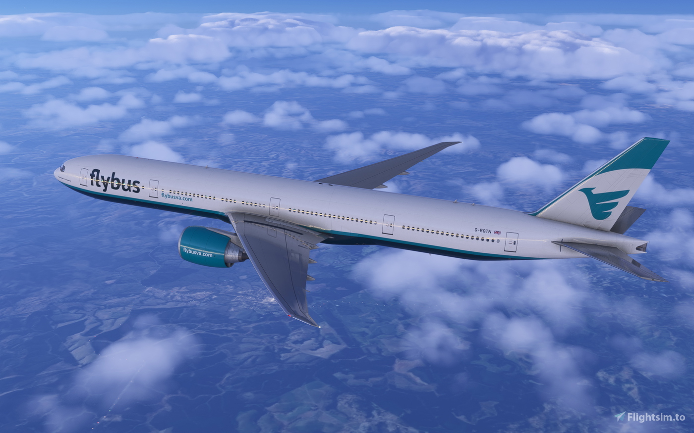 Flybus Boeing 777-300ER G-BGTN PMDG Fictional pro Microsoft Flight ...