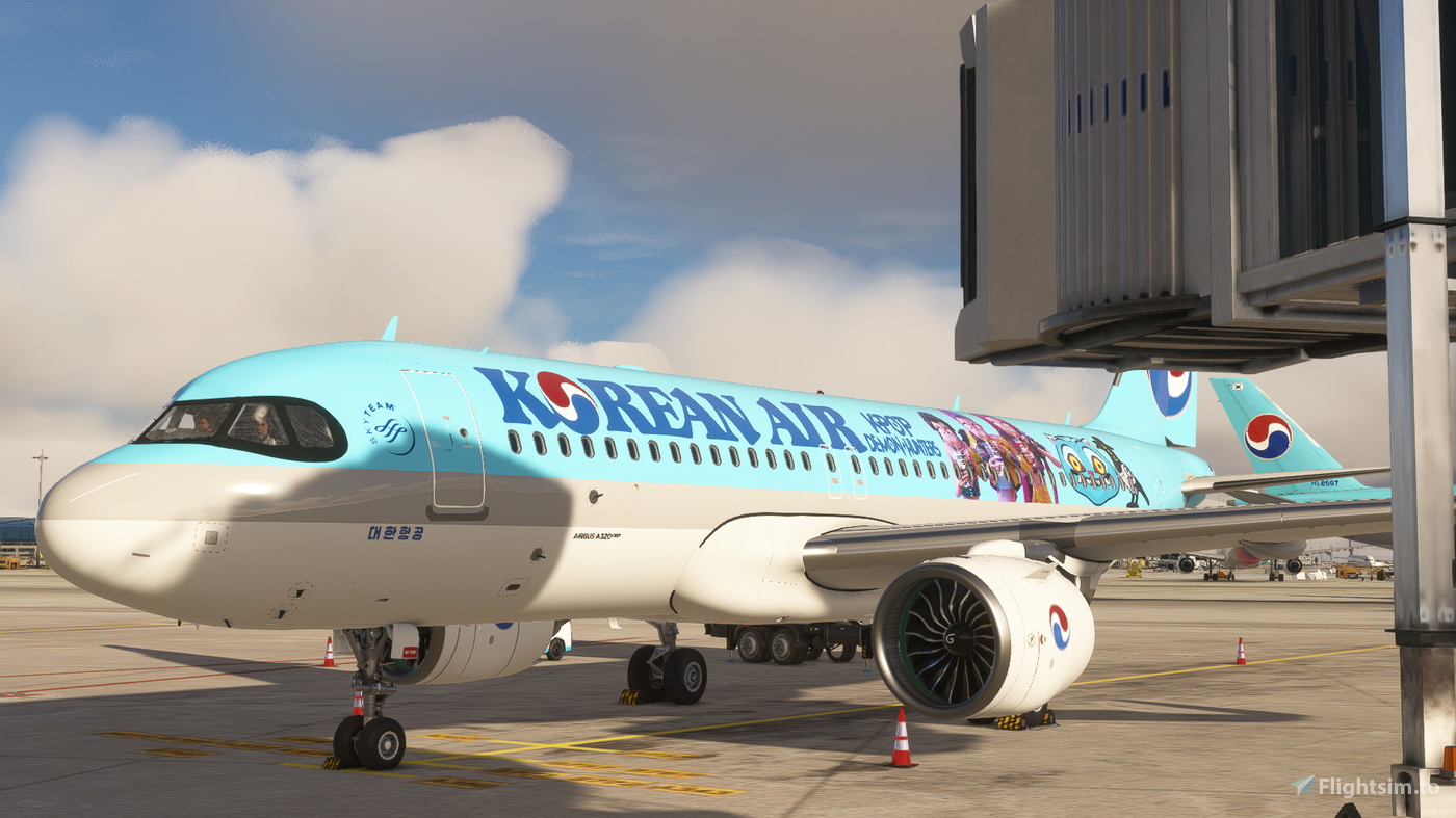 [A32NX] FlyByWire A320NX Korean Air - kpop-demon-hunter 8K für ...