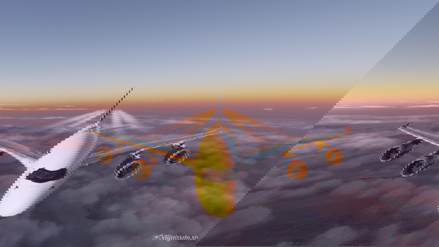 FlyByWire A380-800 Aeroflot 2020 Livery 4K & 8K for Microsoft Flight Simulator | MSFS