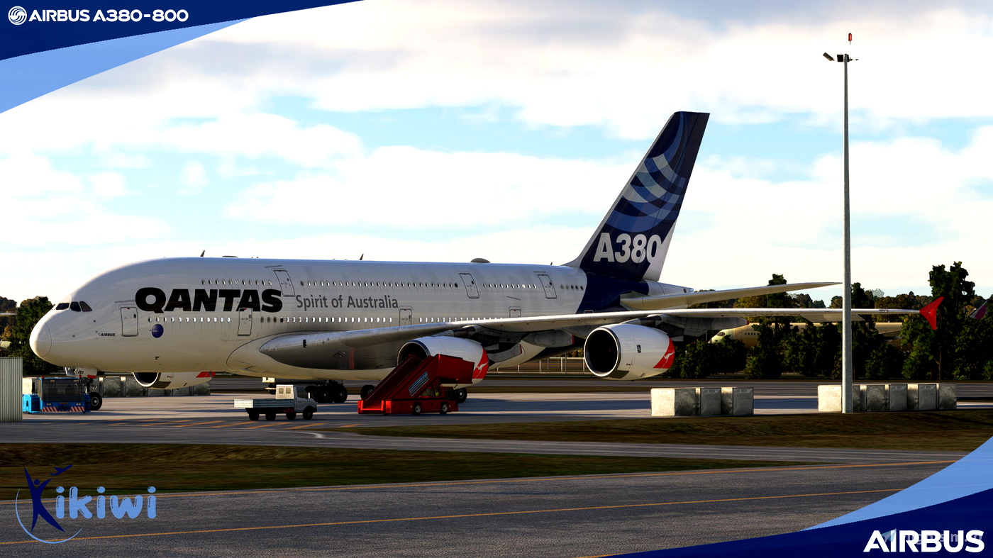 FlyByWire A380-800 Airbus House Livery Qantas 4K & 8K for Microsoft Flight Simulator | Feed