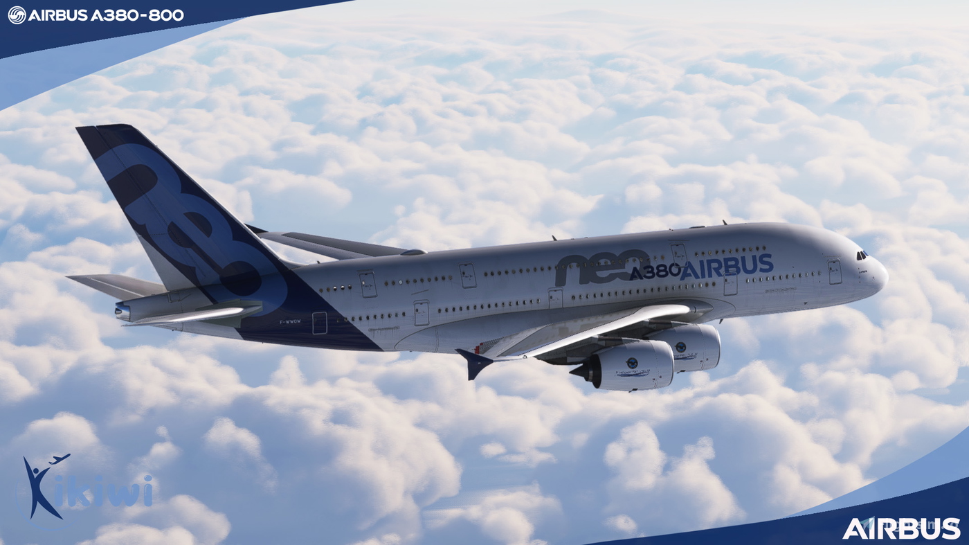 FlyByWire A380-800 Airbus House Neo Livery 4K & 8K för Microsoft Flight Simulator | MSFS