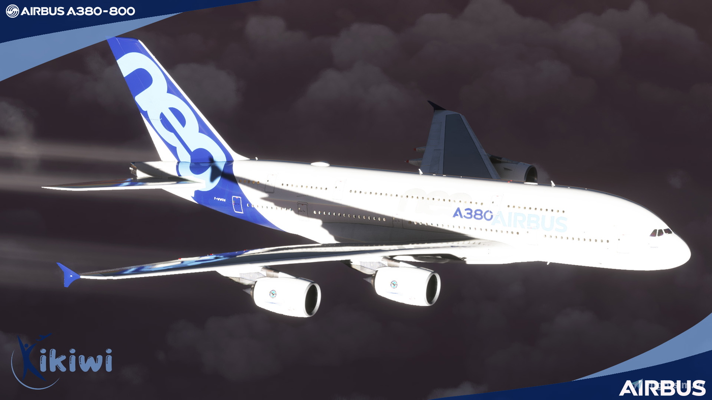 FlyByWire A380-800 Airbus House Neo Livery 4K & 8K för Microsoft Flight Simulator | MSFS
