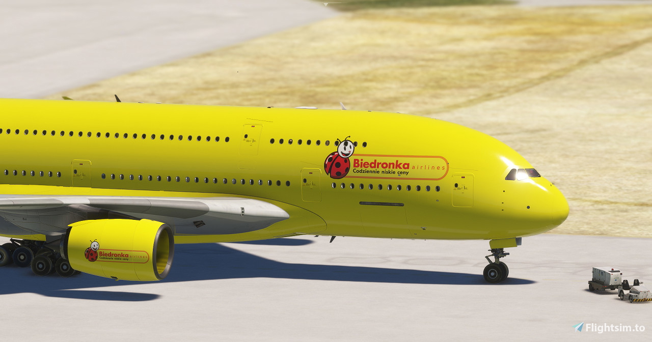 FlyByWire A380X Biedronka Airlines [Fictional] 对于 Microsoft Flight ...