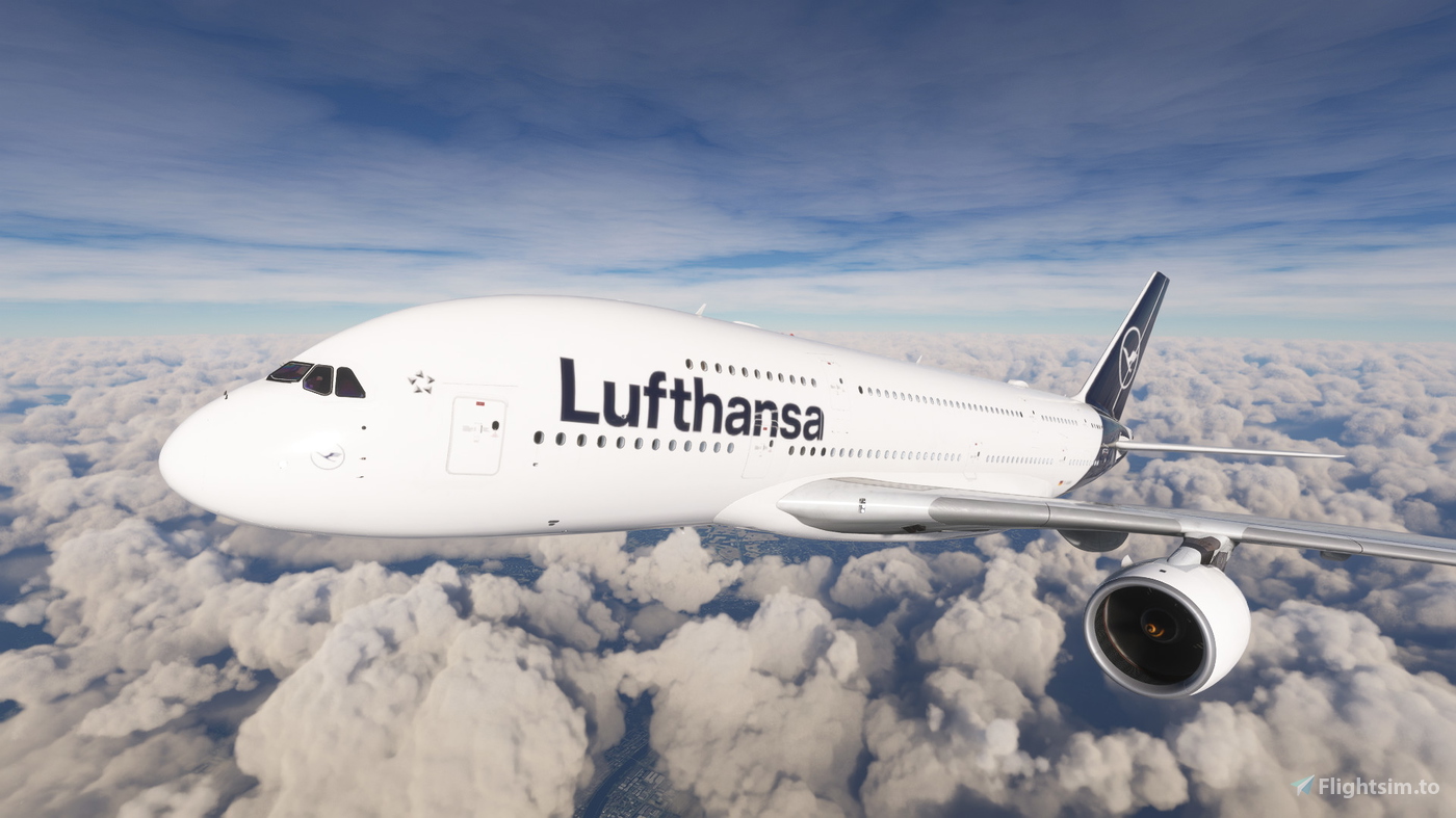 Lufthansa D-AIMF Flybywire A380 für Microsoft Flight Simulator | MSFS
