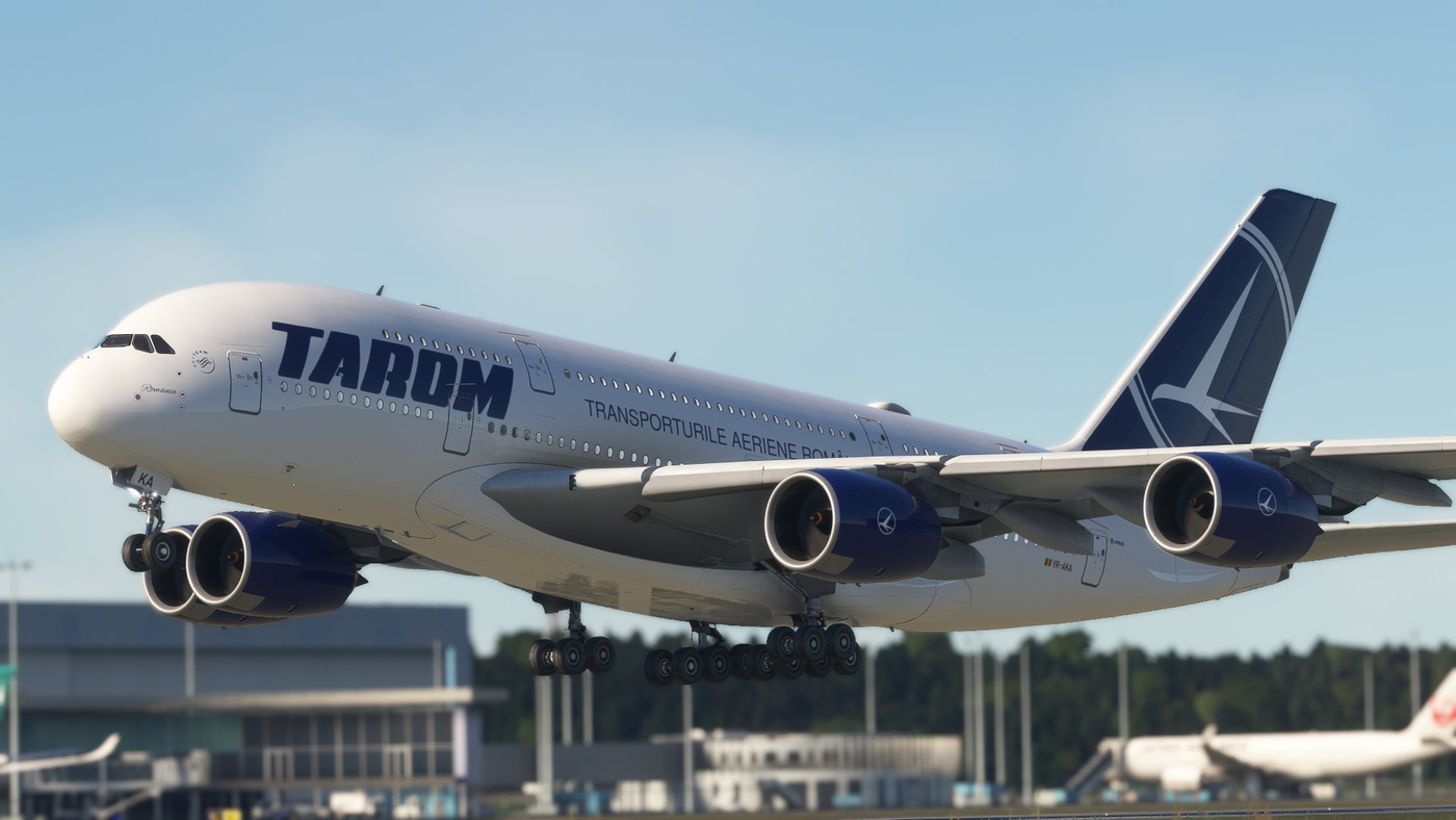 Flybywire Airbus A380-842 TAROM YR-AKA (Fictional) [8K] for Microsoft ...