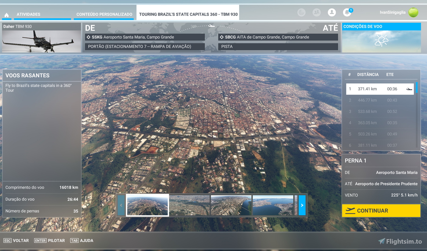 Flying Brazil's state capitals in a 360° Tour (English version) for ...