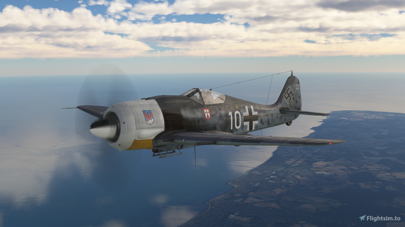 FlyingIron FW- 190 A4 1.JG1 Fritz Husser WNr 583 für Microsoft Flight Simulator | MSFS