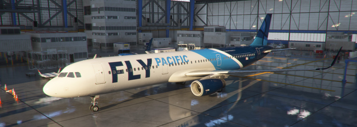 FlyPacific A321 IAE SL a oldalon. Microsoft Flight Simulator | MSFS