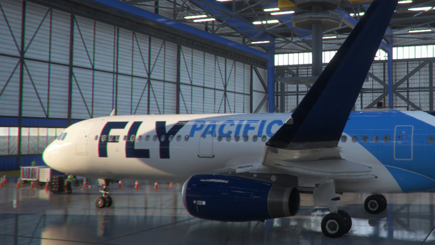 FlyPacific A321 IAE SL a oldalon. Microsoft Flight Simulator | MSFS