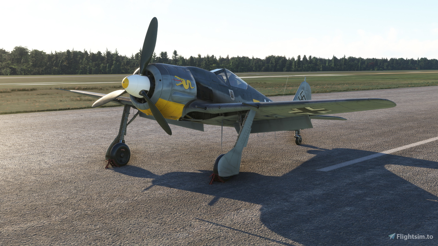 Focke Wulf Fw190A-3 "Gelbe 7" 6./JG 1 for Microsoft Flight Simulator | MSFS