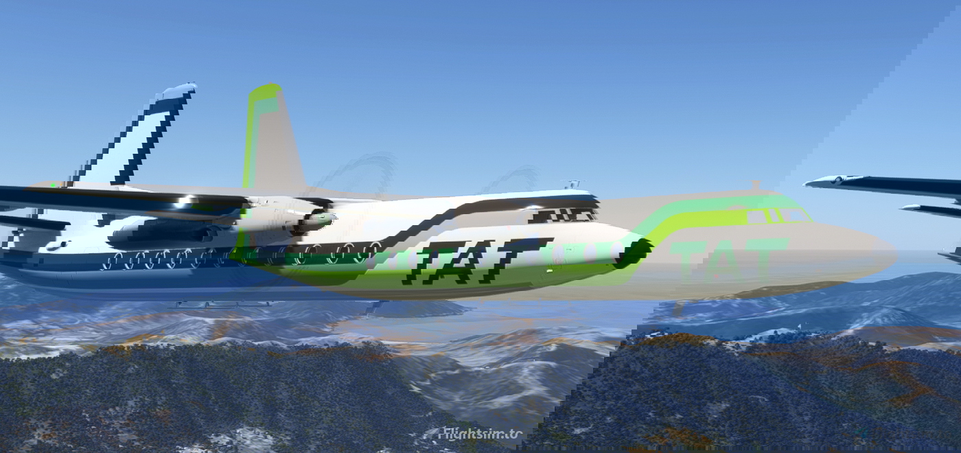 Fokker 27 TAT pack Three colors F-BUFA, F-BUTA, F-BVTO. 对于 Microsoft ...