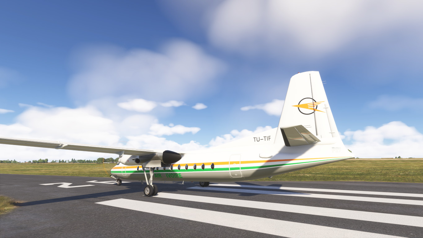 Fokker F27 Air Ivoire TU-TIF livery for Microsoft Flight Simulator | MSFS