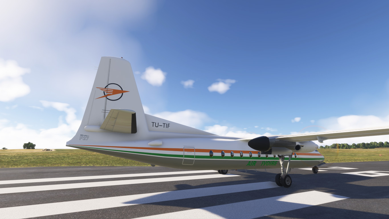 Fokker F27 Air Ivoire TU-TIF livery for Microsoft Flight Simulator | MSFS