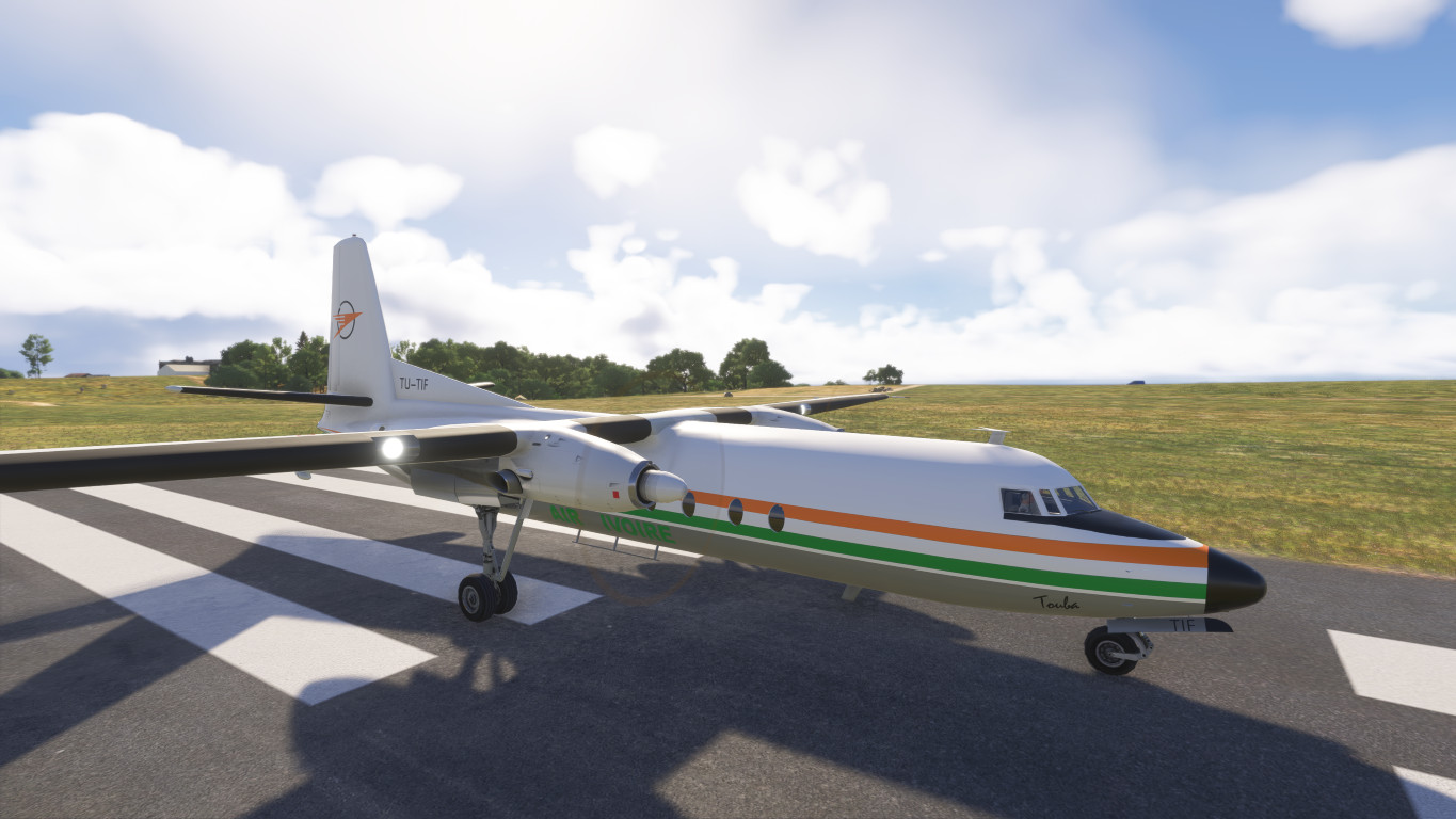Fokker F27 Air Ivoire TU-TIF livery for Microsoft Flight Simulator | MSFS