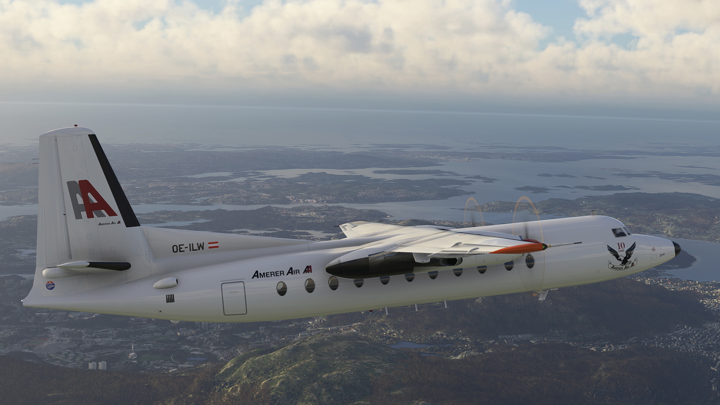 Fokker F27 Amerer Air OE-ILW for Microsoft Flight Simulator | MSFS