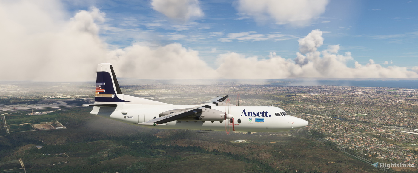 Fokker F27 Ansett VH-FNO for Microsoft Flight Simulator | MSFS