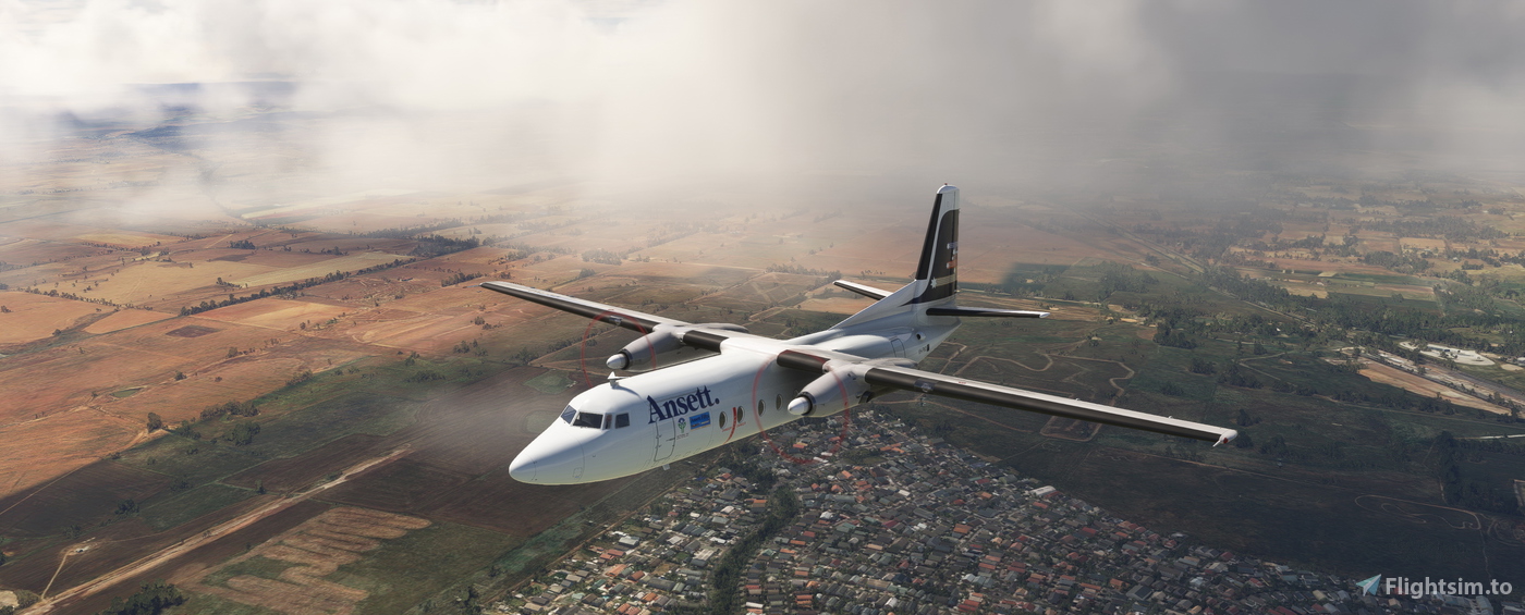 Fokker F27 Ansett VH-FNO for Microsoft Flight Simulator | MSFS