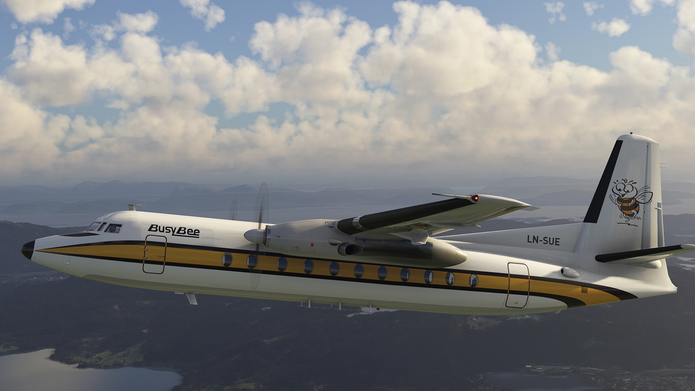 Fokker F27 Busy Bee LN-SUE for Microsoft Flight Simulator | MSFS