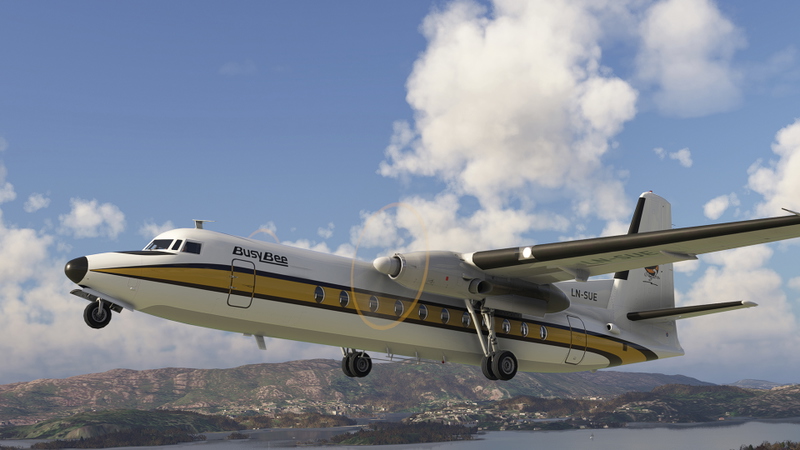 Fokker F27 Busy Bee LN-SUE for Microsoft Flight Simulator | MSFS