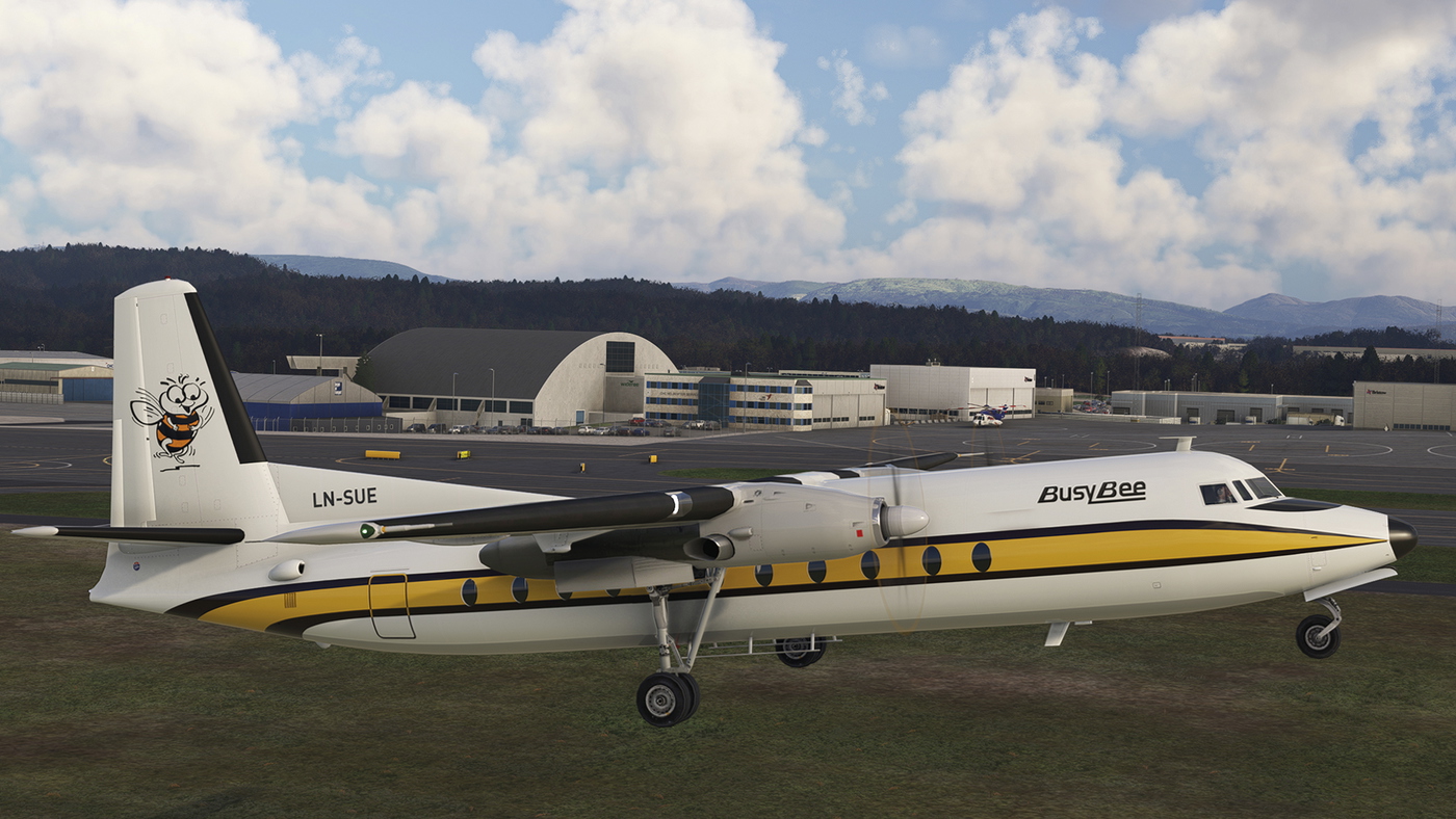 Fokker F27 Busy Bee LN-SUE for Microsoft Flight Simulator | MSFS