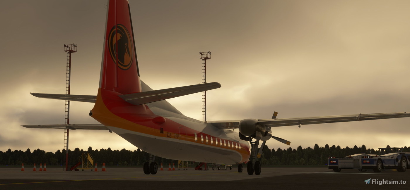 Fokker F27 TAAG (D2-TFD) - livery for Microsoft Flight Simulator | MSFS