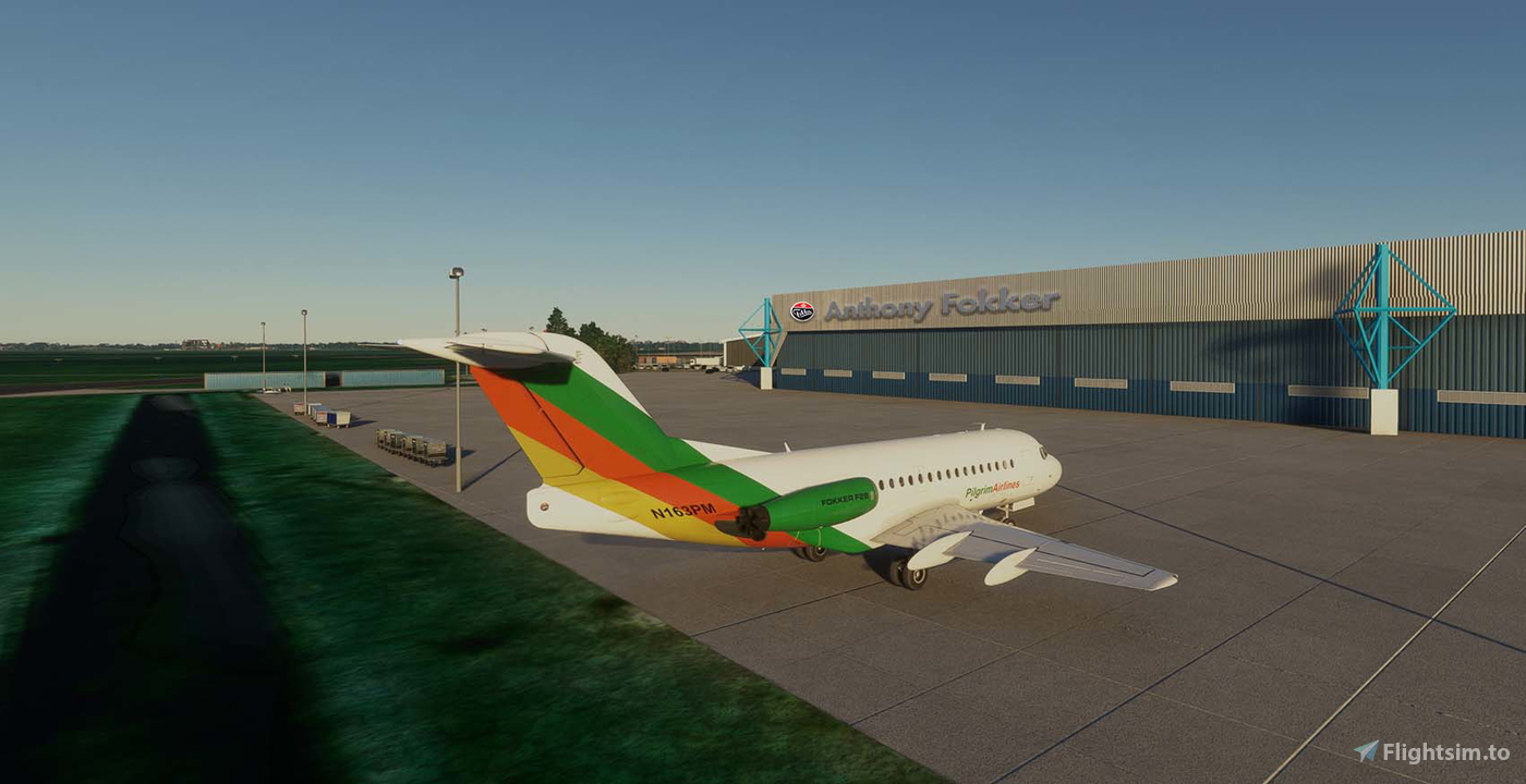 Fokker F28-3000 Pilgrim Airlines Livery for Microsoft Flight Simulator | MSFS