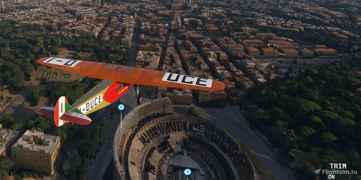 Fokker F.VIIb/3m Ala Littoria I-DUCE für Microsoft Flight Simulator | MSFS