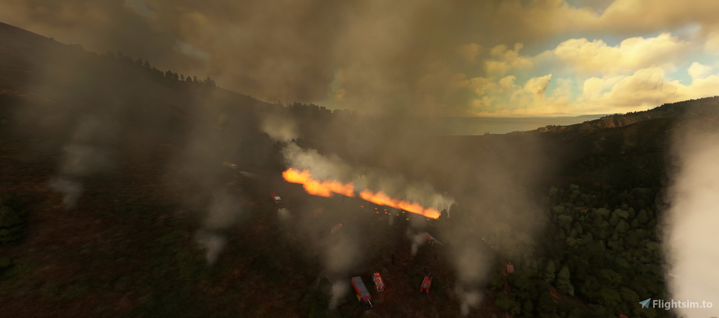 Forest Fires Near Béjaïa DAAE Airport, Algeria - MSFS Scenery for ...