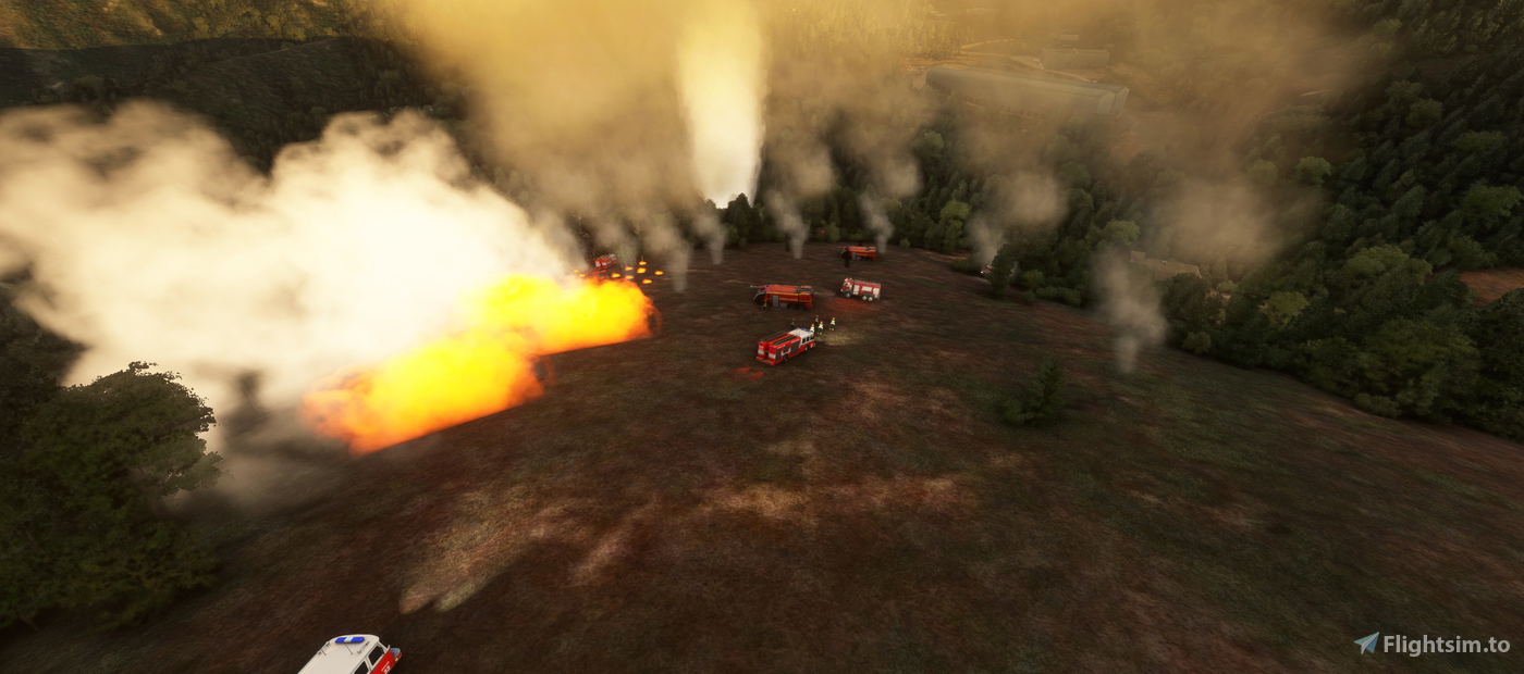 Forest Fires Near Béjaïa DAAE Airport, Algeria - MSFS Scenery for ...