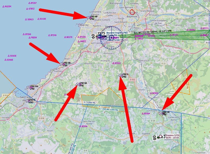 France - VFR Points in csv format for Microsoft Flight Simulator | MSFS