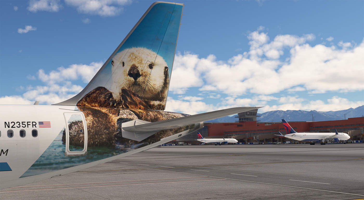 FRONTIER N235FR Fuselage/Cabin (8k) for Fenix Simulation A320_CFM_SL ...